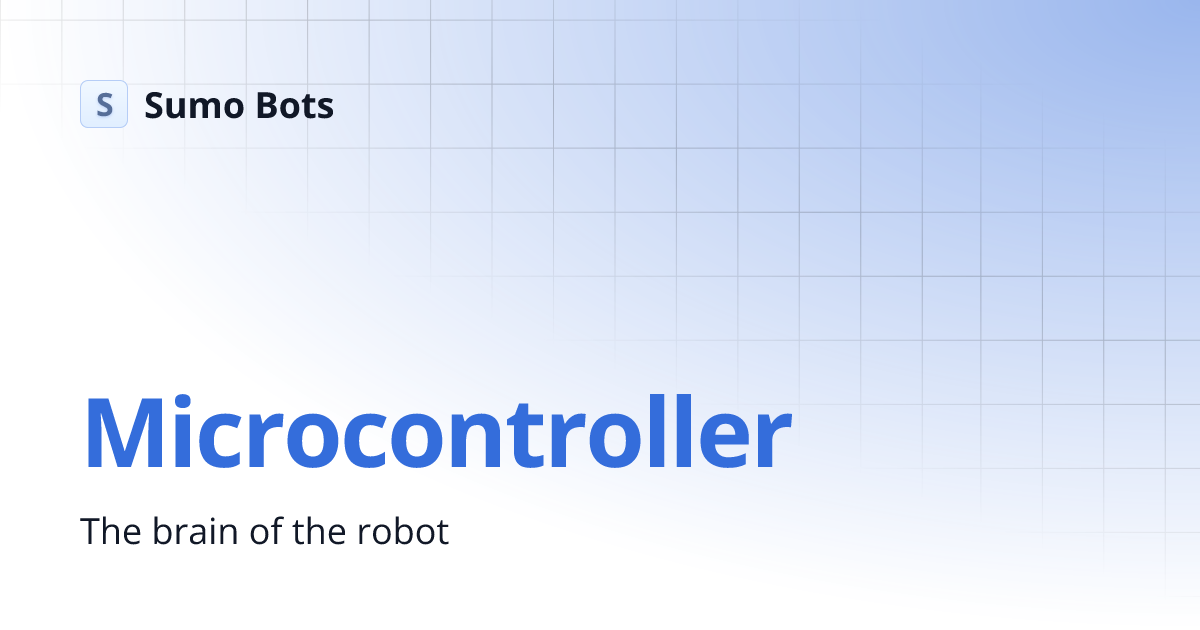 Microcontroller | Sumo Bots